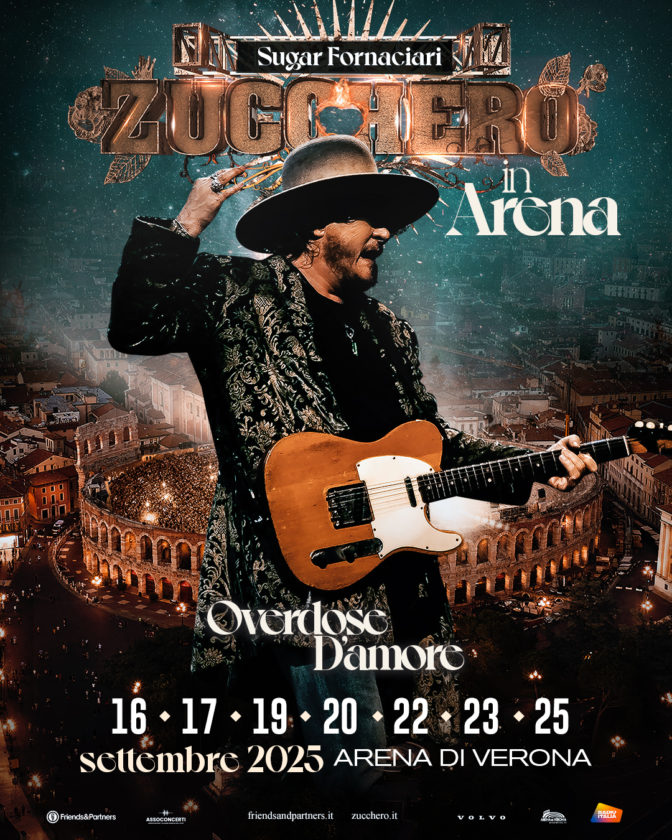 Zucchero returns to the Arena in 2025 – Zucchero Sugar Fornaciari ...